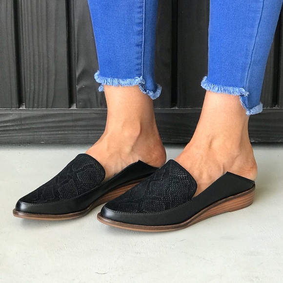 Anthropologie | Shoes | Snake Embossed Boyfriend Convertible Mule ...